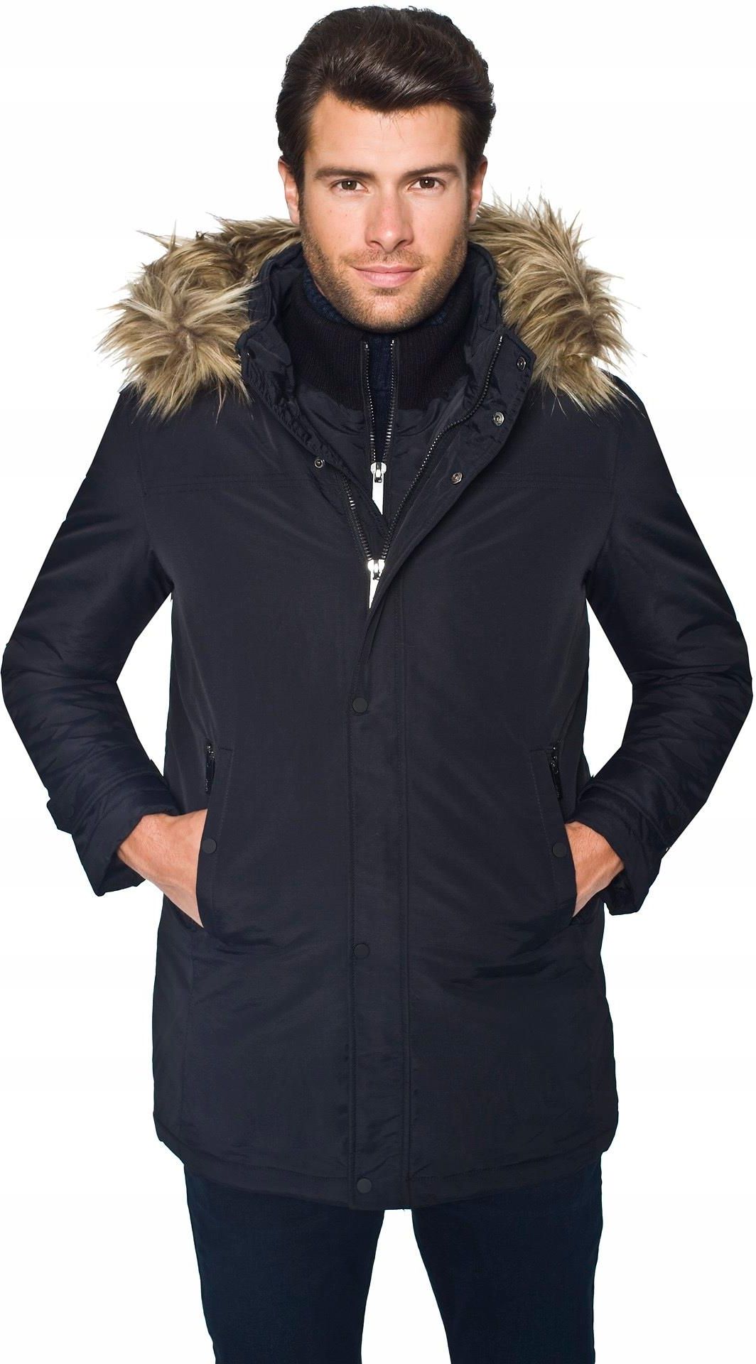 Kurtka, płaszcz Recman granatowy 58 - Ceny i opinie - Ceneo.pl