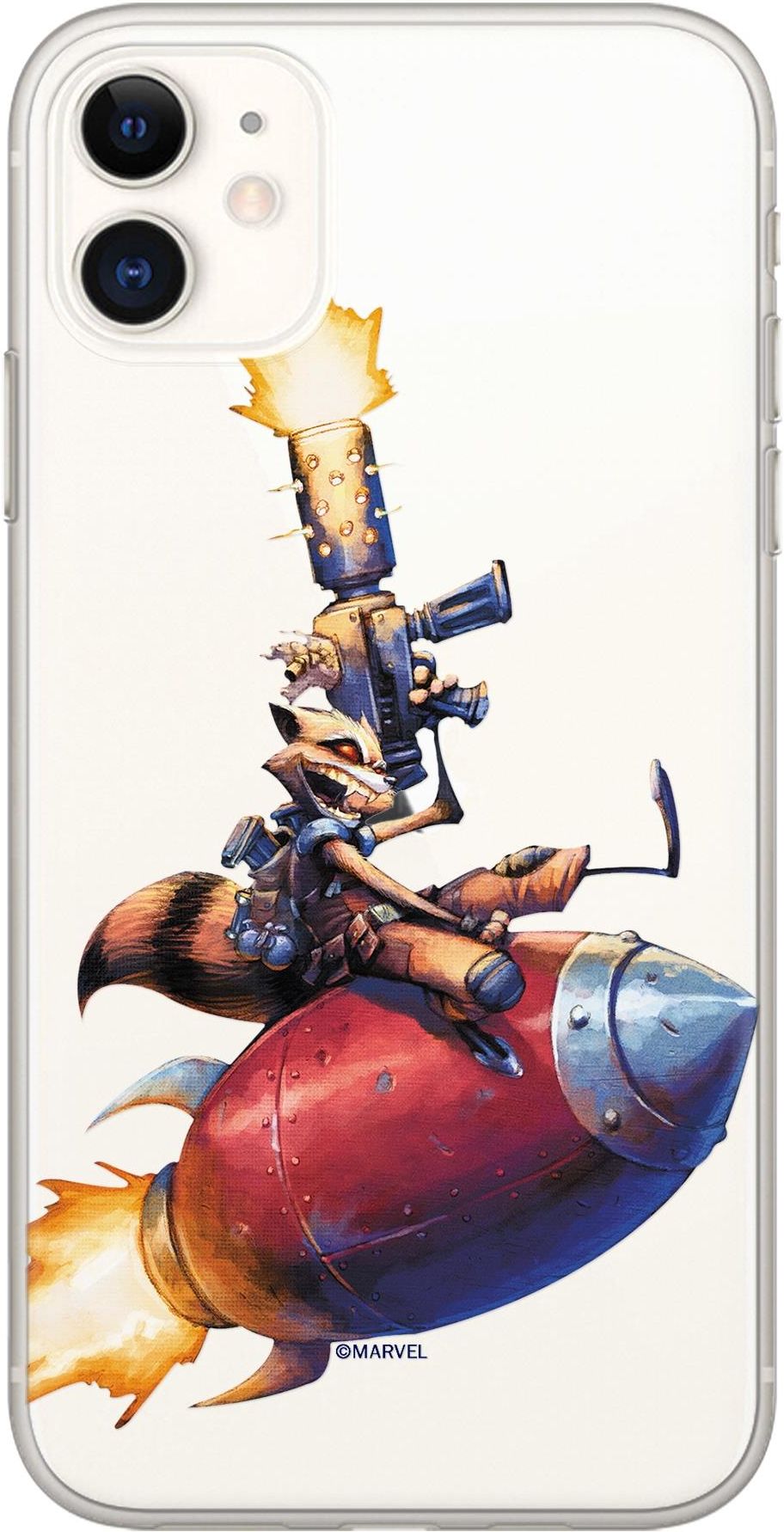Etui Rocket 007 Marvel Nadruk częściowy Przeźroczysty Producent: Iphone ...