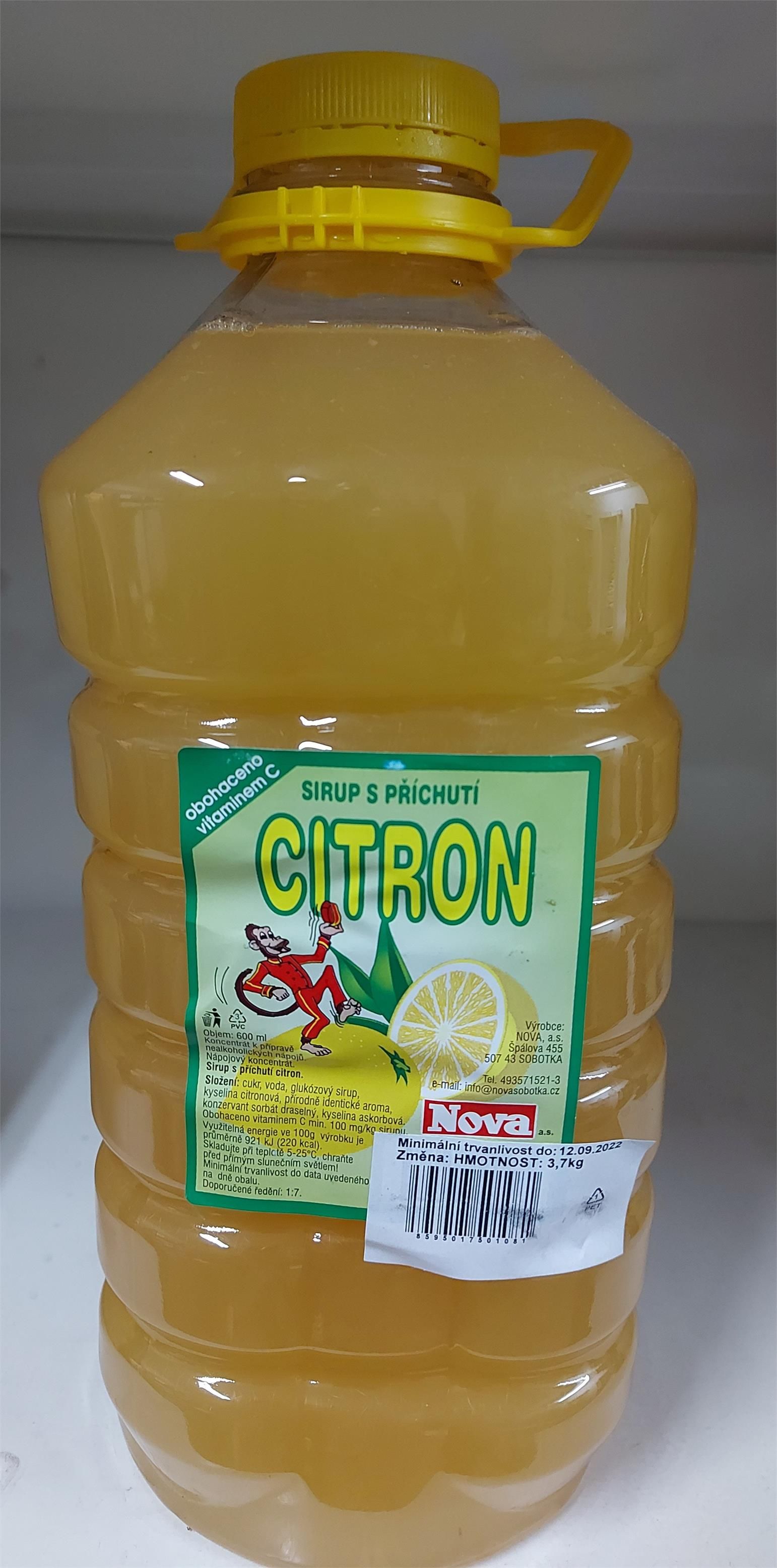 Syrop Cytrynowy NOVA 3,7kg - Ceny i opinie - Ceneo.pl