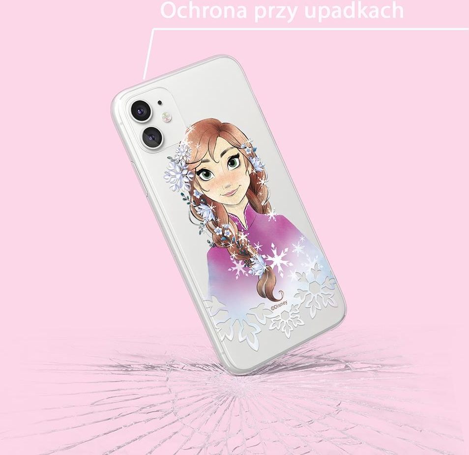 Etui Anna 001 Disney Nadruk częściowy Przeźroczysty Producent: Iphone ...