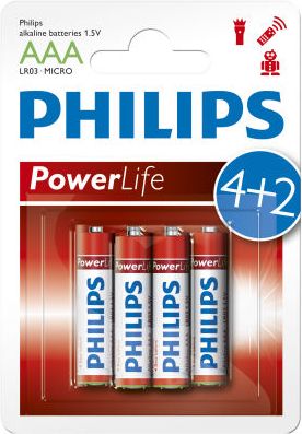 Philips PowerLife LR03/AAA 6 x - Ceny i opinie na Ceneo.pl