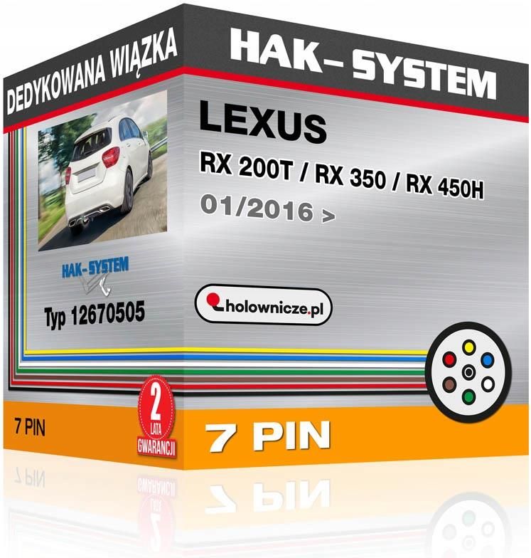 Pokrowiec samochodowy HAK-SYSTEM DEDYKOWANA WIĄZKA LEXUS RX 200T / RX ...