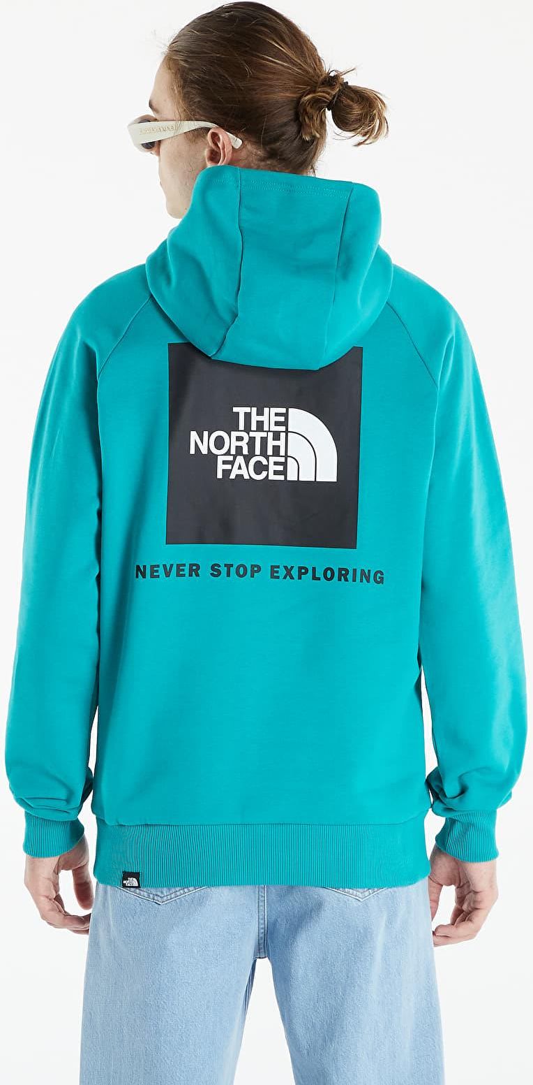 The North Face M Raglan Redbox Hoodie Porcelain Green/ Tnf Black - Ceny ...