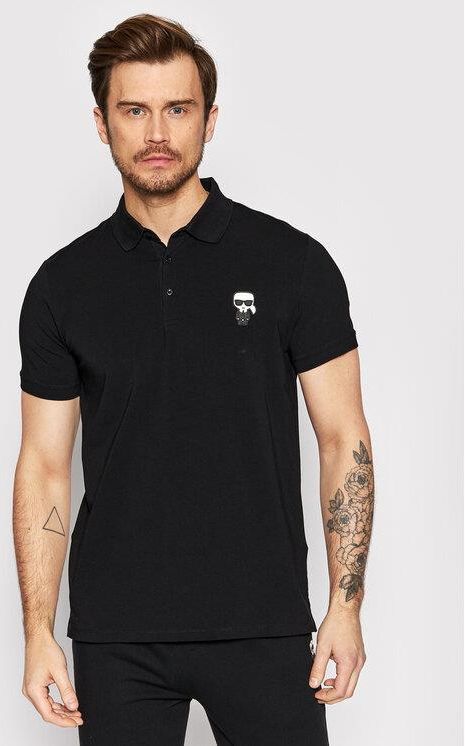 KARL LAGERFELD Polo 745022 500221 Czarny Regular Fit - Ceny i opinie ...