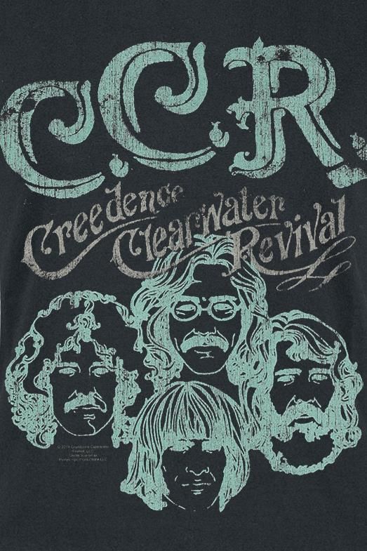 Creedence Clearwater Revival (CCR) - Faces - T-Shirt - czarny - Ceny i ...