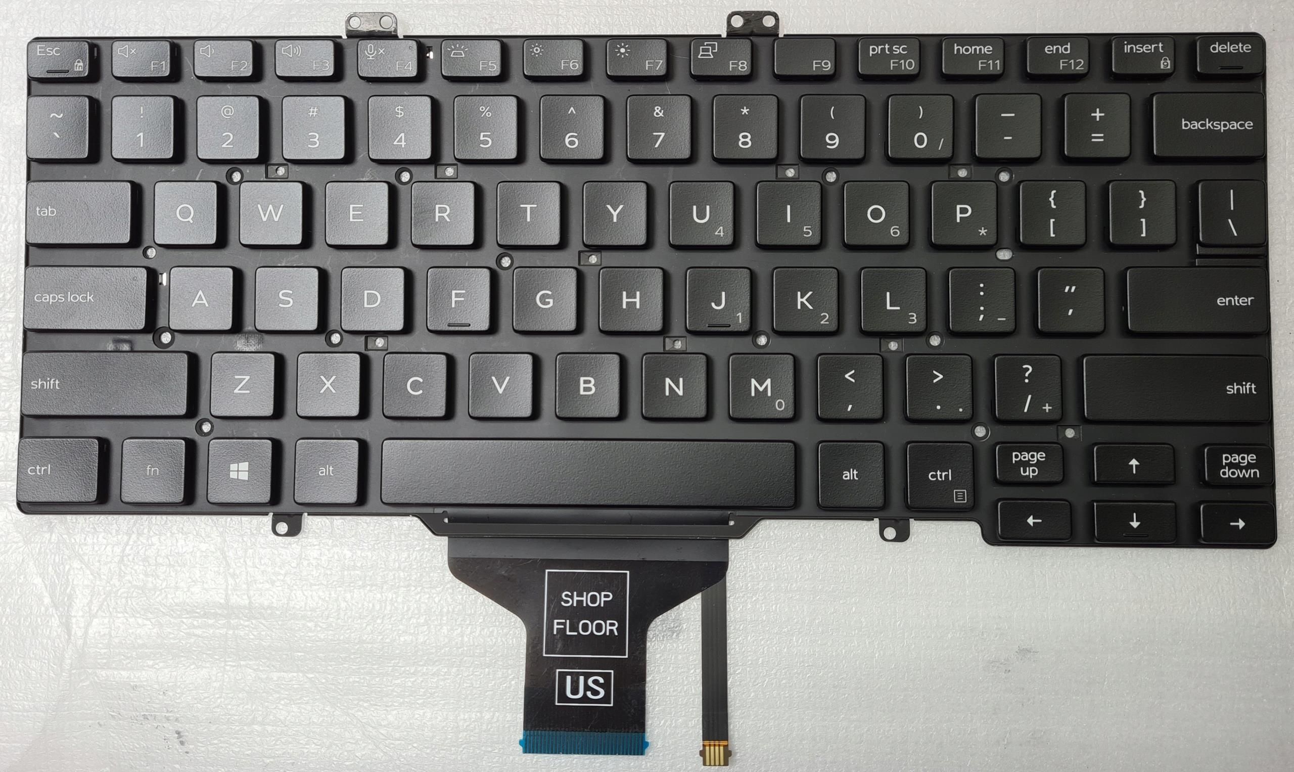 Podzespoły do laptopa DELL NOWA KLAWIATURA 7400 QWERTY PL PODŚW. 0RN86F ...