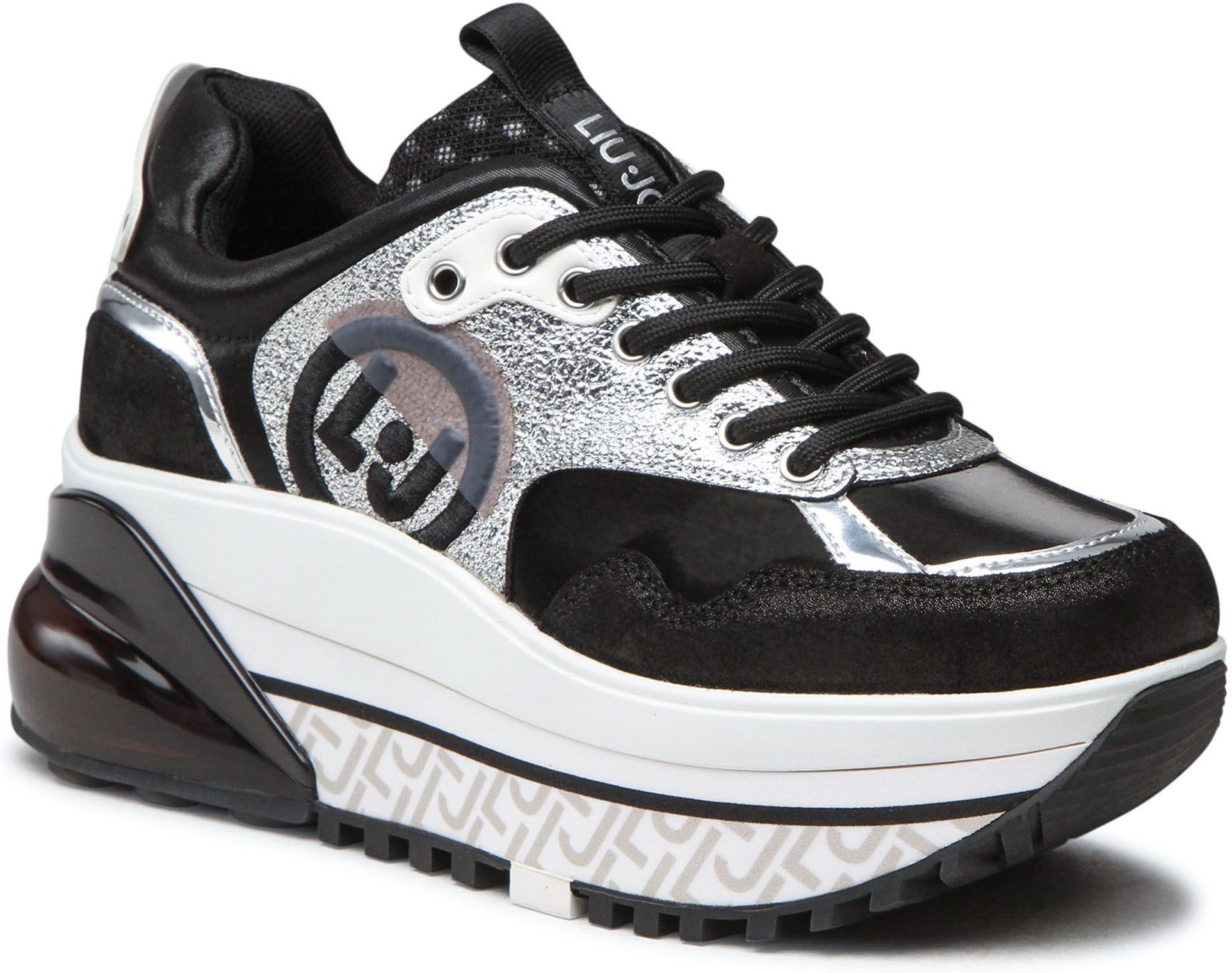 Sneakersy LIU JO - Maxi Wonder Air 2C BA2157 PX104 Black/Silver 01039 ...