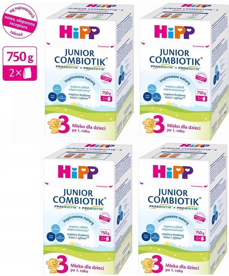 Hipp 2 Zestaw 4X550G - Ceny i opinie - Ceneo.pl