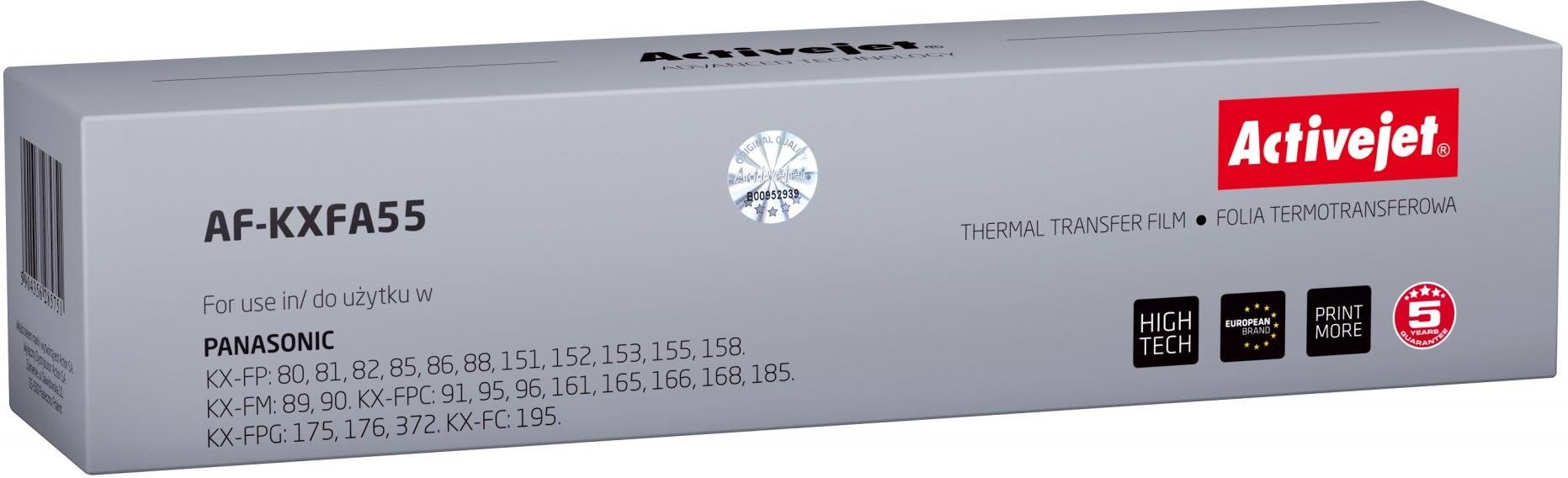 Activejet Folia Panasonic KX-FA55 Czarny AF-KXFA55 - Opinie i ceny na ...