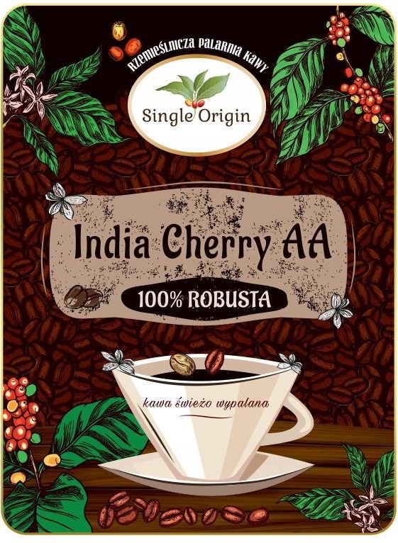 Kawa Kawa India Cherry Aa 100% Robusta 1kg - Ceny i opinie - Ceneo.pl