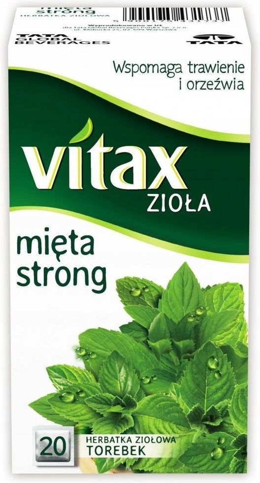 Herbata Herbata Vitax Zioła Mięta Strong 120Szt x 15g - Ceny i opinie ...