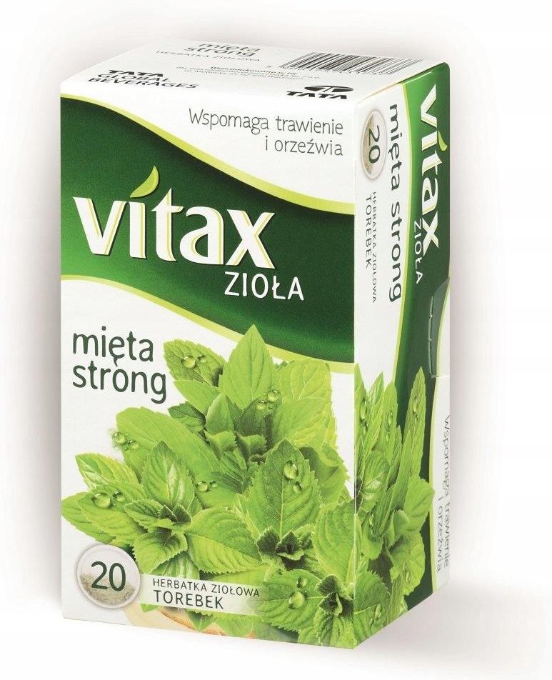 Herbata Herbata Vitax Zioła Mięta Strong 120Szt x 15g - Ceny i opinie ...