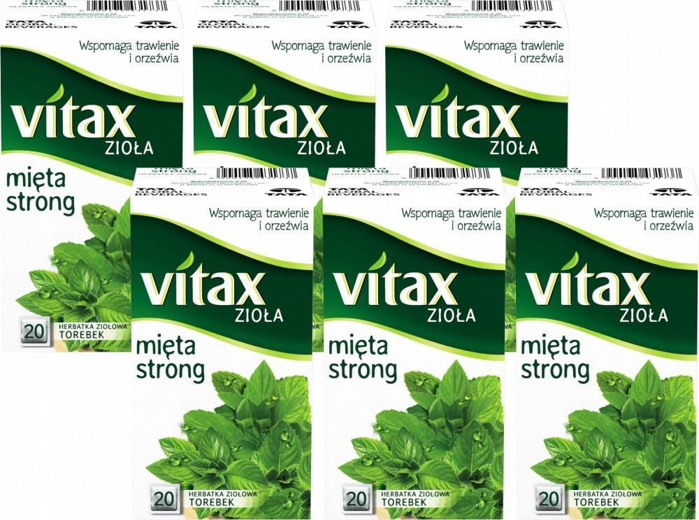 Herbata Herbata Vitax Zioła Mięta Strong 120Szt x 15g - Ceny i opinie ...