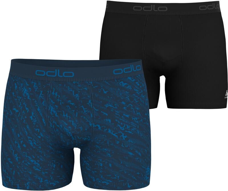 Odlo Active Everyday Eco Suw Bottom Boxers 2 Pack Men Czarny Petrol S ...