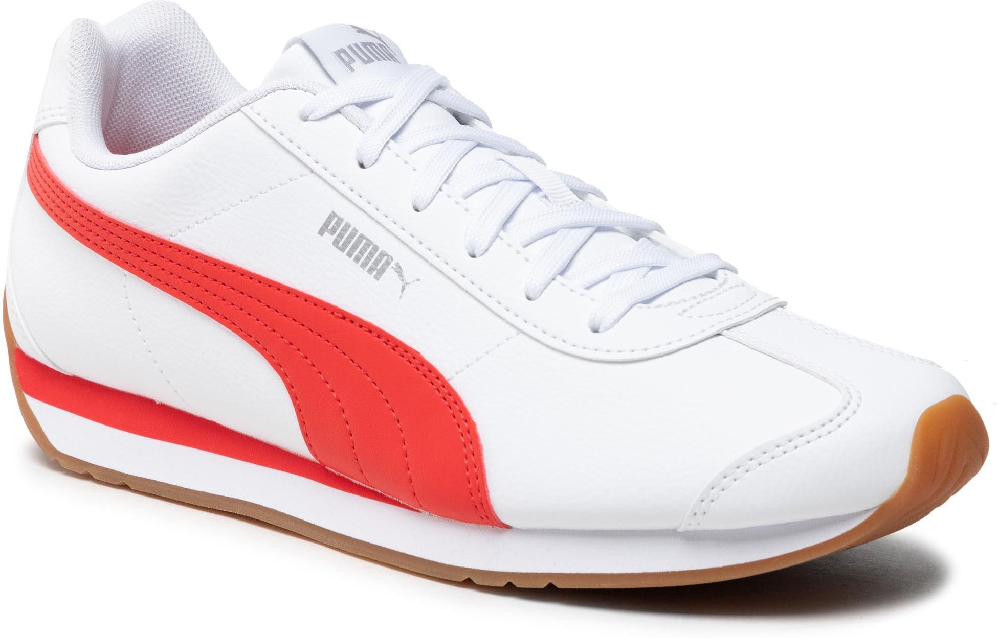 Sneakersy PUMA - Turin 3 383037 03 Puma White/High Risk Red - Ceny i ...
