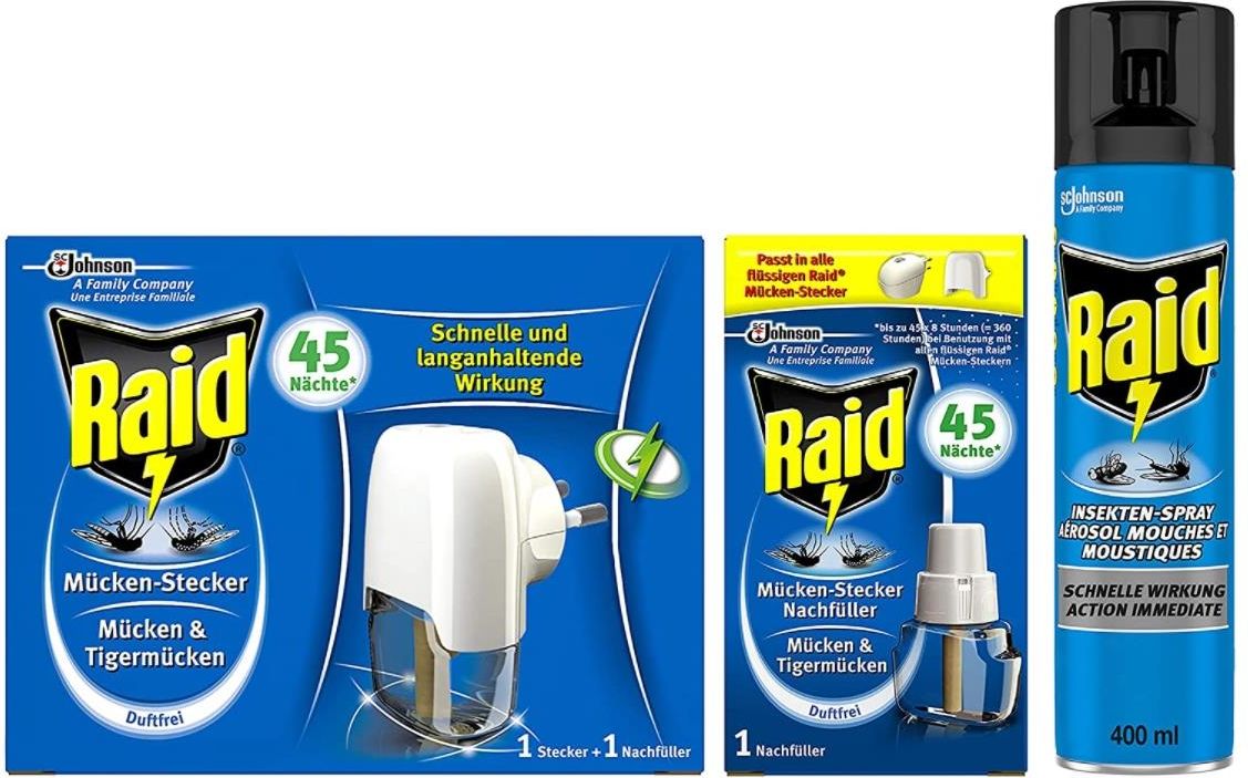 Raid (De) Zestaw Raid Spray 400ml + Elektrofumigator Płyn 2X27 (Produkt ...