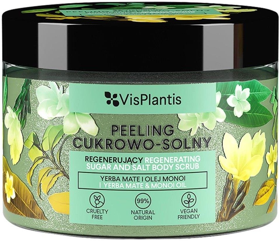 Vis Plantis Peeling cukrowo-solny regenerujący - Yerba Mate i Olej Monoi 350g - Opinie i ceny na ...