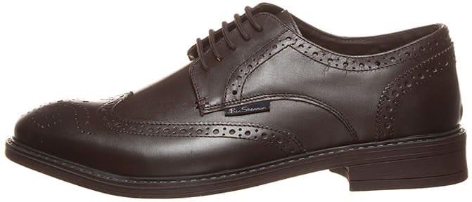 Ben Sherman Skórzane trzewiki Lawson w kolorze ciemnobrązowym - Ceny i ...