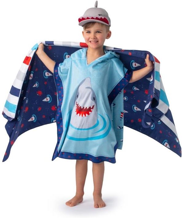 Flapjack Poncho Kąpielowe Dla Dzieci Rekin Upf50+ M - Ceny i opinie - Ceneo.pl