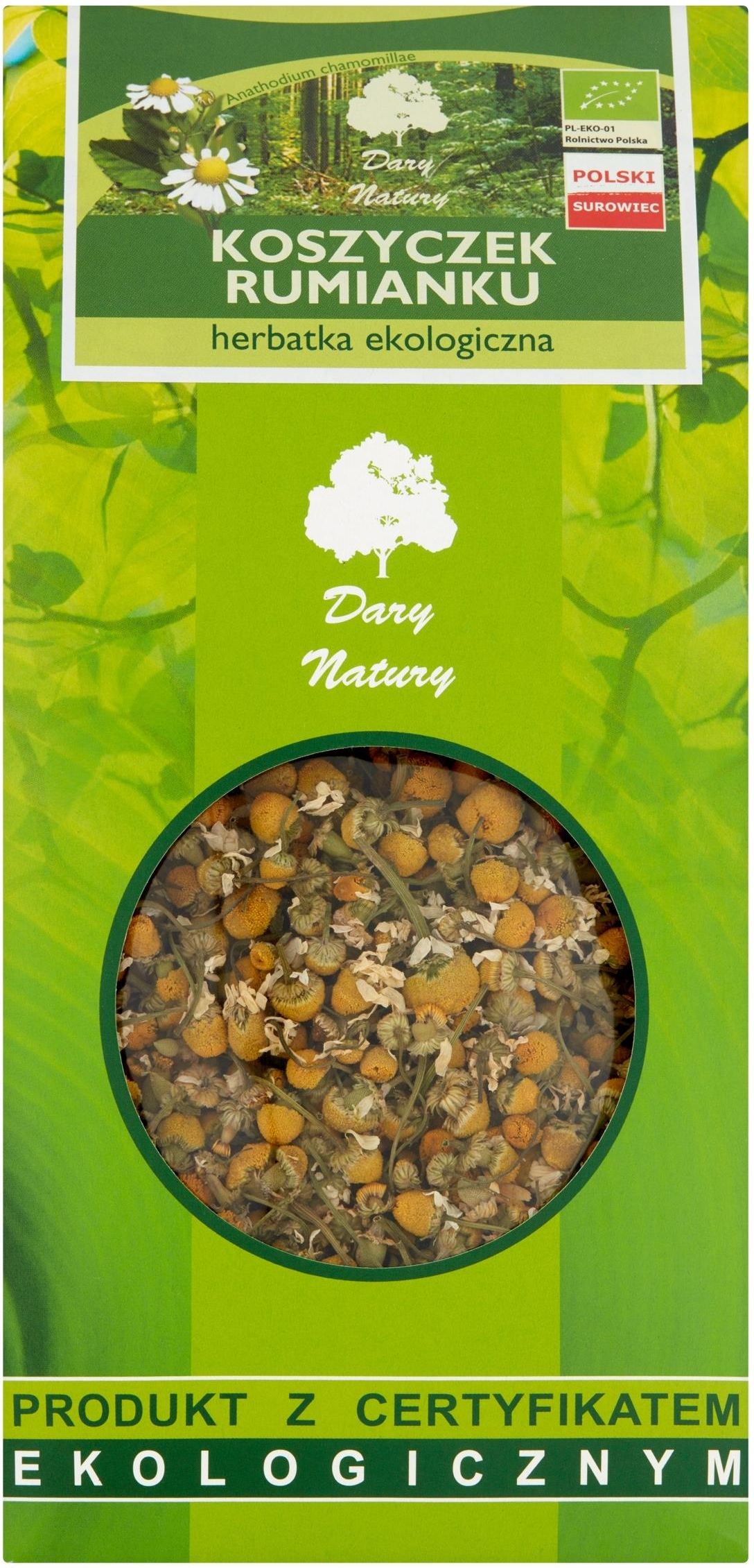 Herbata Dary Natury Koszyczek Rumianku 100g Eko Herbatka Ziołowa Dar Top - Ceny i opinie - Ceneo.pl