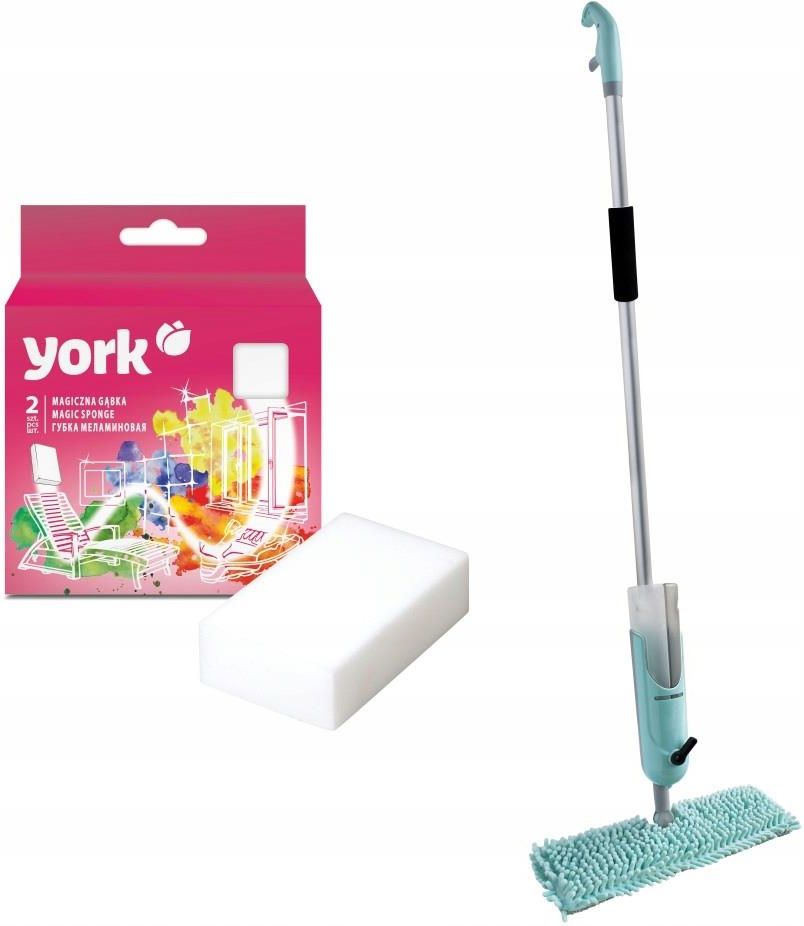 York Mop Płaski Spray Dual Magiczna Gąbka - Opinie i atrakcyjne ceny na ...