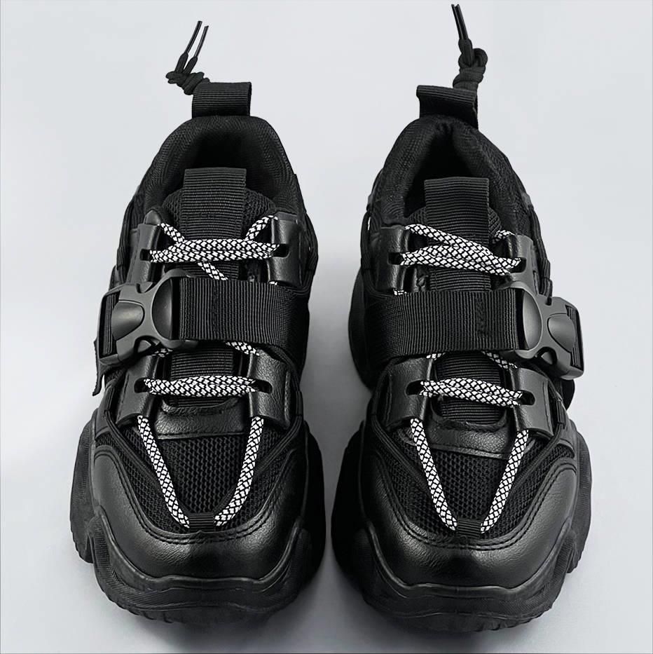 DAMSKIE SNEAKERSY Z KLAMRĄ CZARNE (LHD-26) - Ceny i opinie - Ceneo.pl
