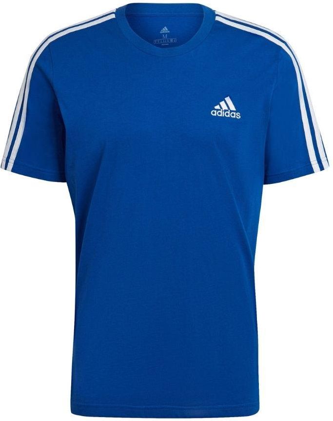 Koszulka męska adidas Essentials 3-Stripes Tee niebieska HE4410 - Ceny ...