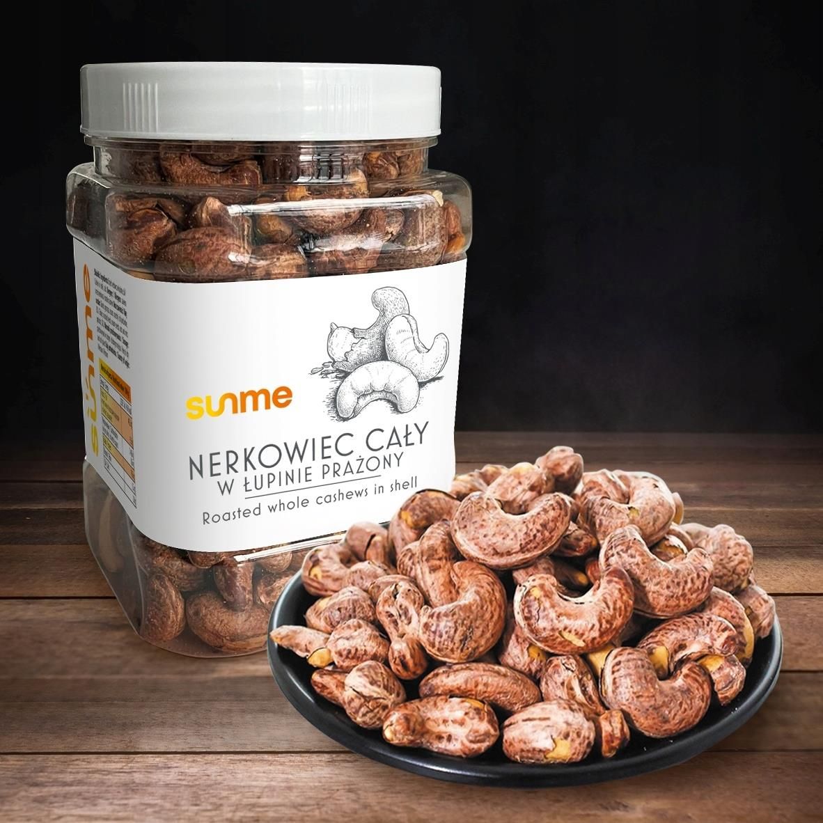 Sunme Orzechy Nerkowca W Łupinie Prażone Solone 500gram - Ceny i opinie - Ceneo.pl