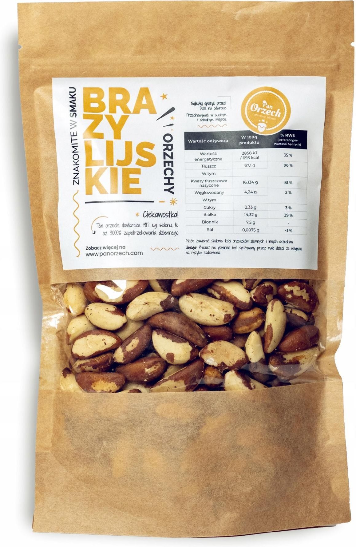 Pan Orzech Orzechy Brazylijskie 1kg - Ceny i opinie - Ceneo.pl