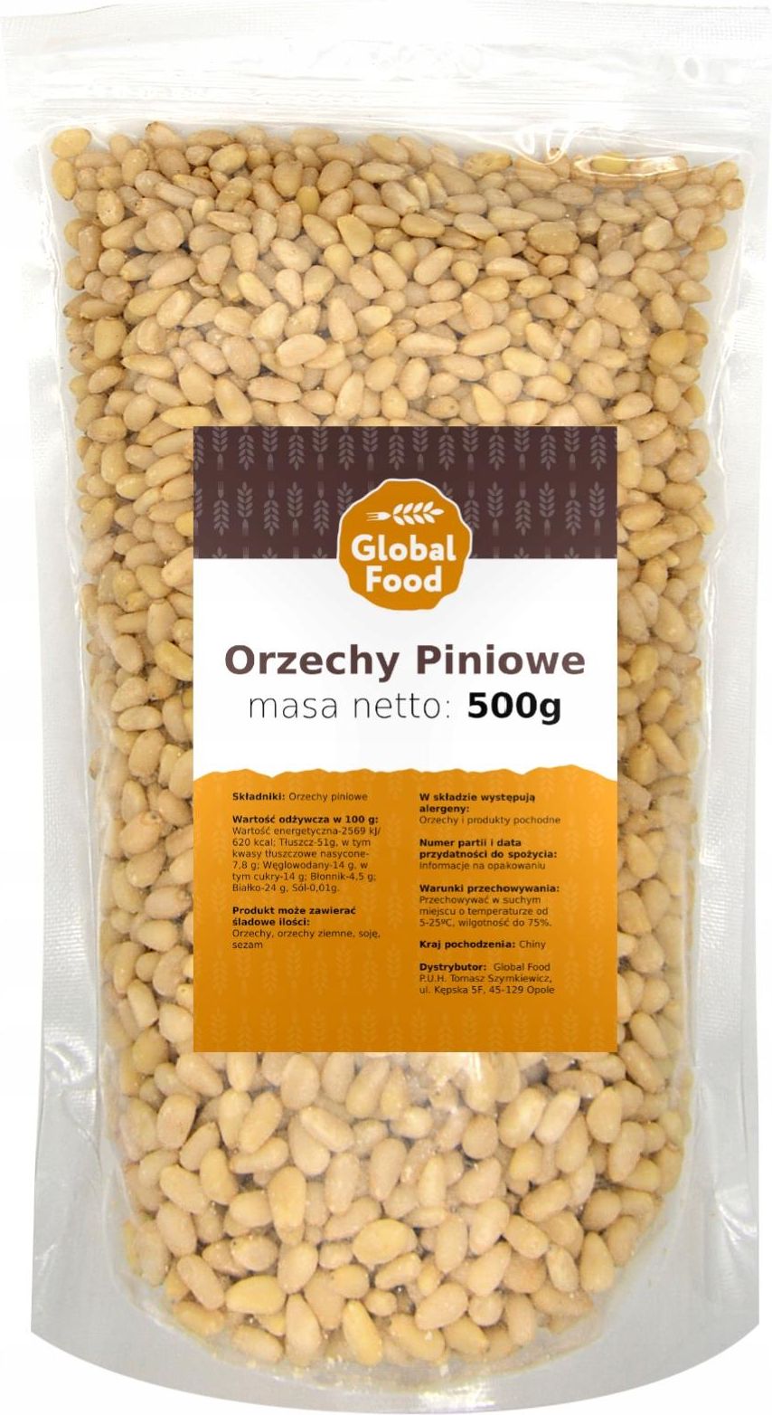 Orzechy Piniowe Pini Cedrowe 500g 0,5kg - Ceny i opinie - Ceneo.pl