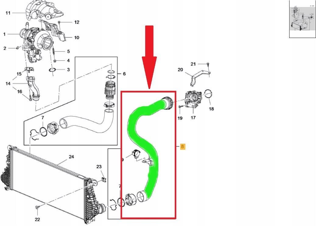 Rura Wąż Turbo Opel Insignia B 2.0 Cdti 39155303 39098774 - Opinie i ...
