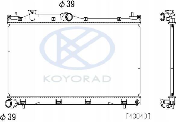 Chłodnica Wody Subaru Forester 18 2.5 45111Sj000 Subaru 45111Sj000 ...