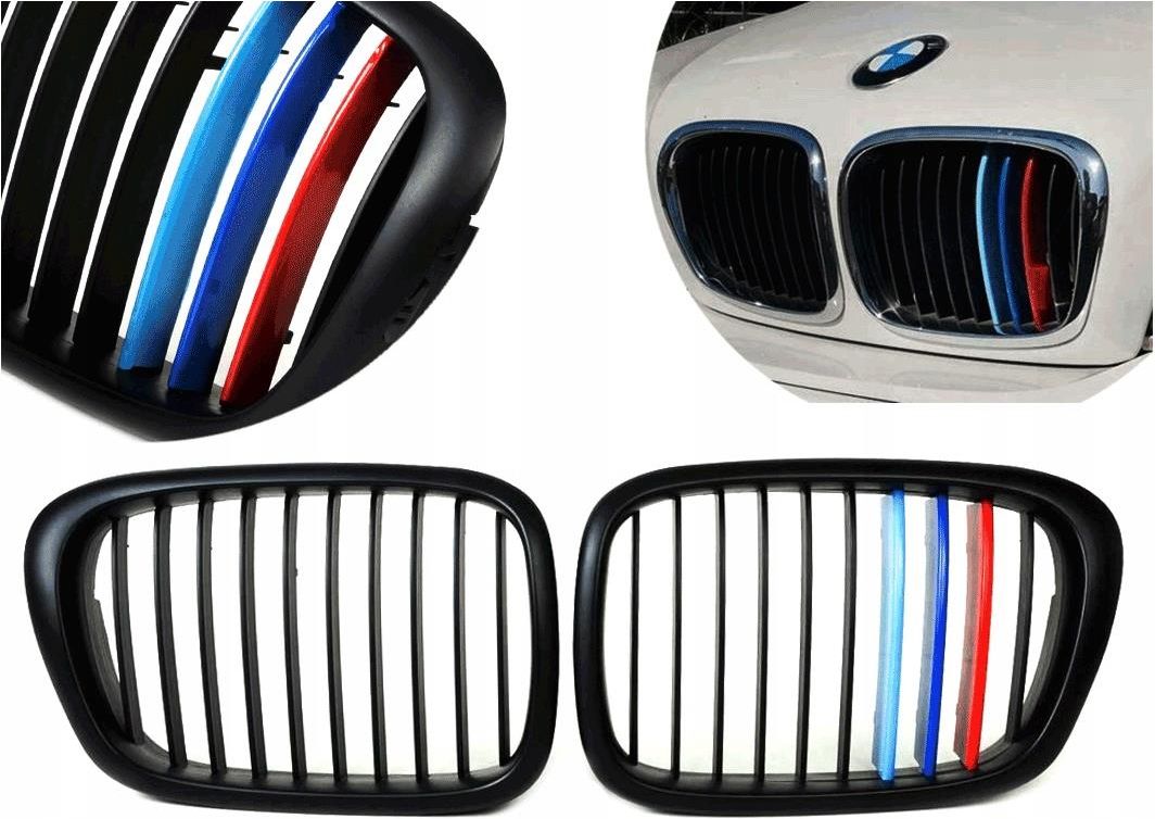2X Nerki Grill Bmw E39 Sedan Touring Lift Czarne M 024 Nerki W Gril Bmw ...
