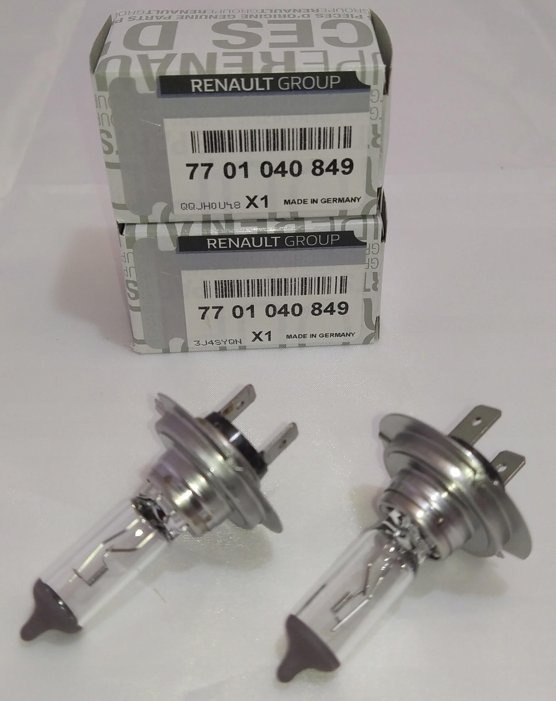 Żarowka samochodowa Osram ŻARÓWKA H7 RENAULT ORYGINAŁ 12V 55W 2SZT ...