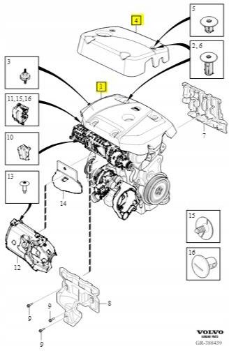 Pokrywa Silnika Volvo 31368886 - Opinie i ceny na Ceneo.pl