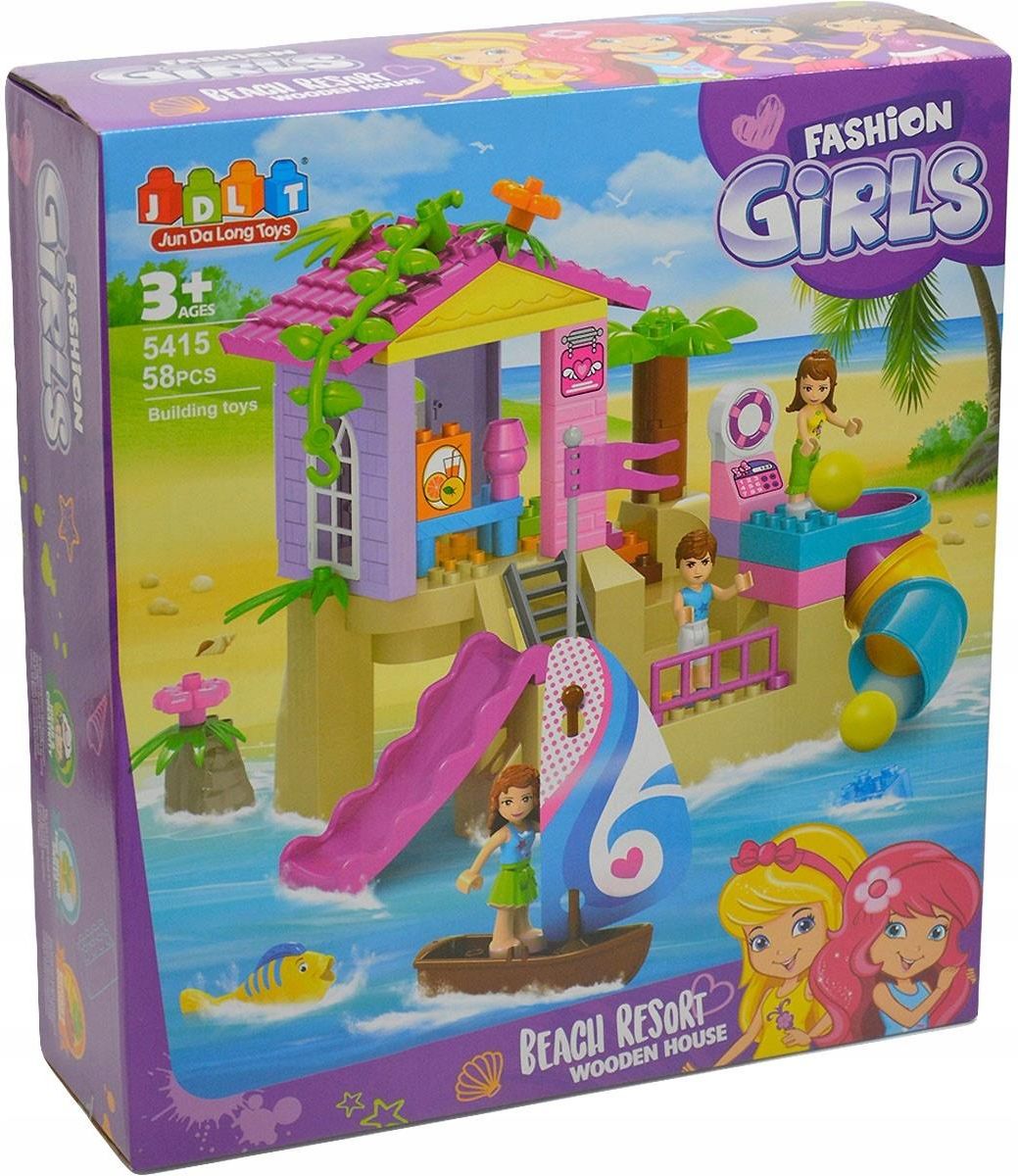 Jdlt 605832 Klocki Domek Na Plaży 58 El - ceny i opinie - Ceneo.pl