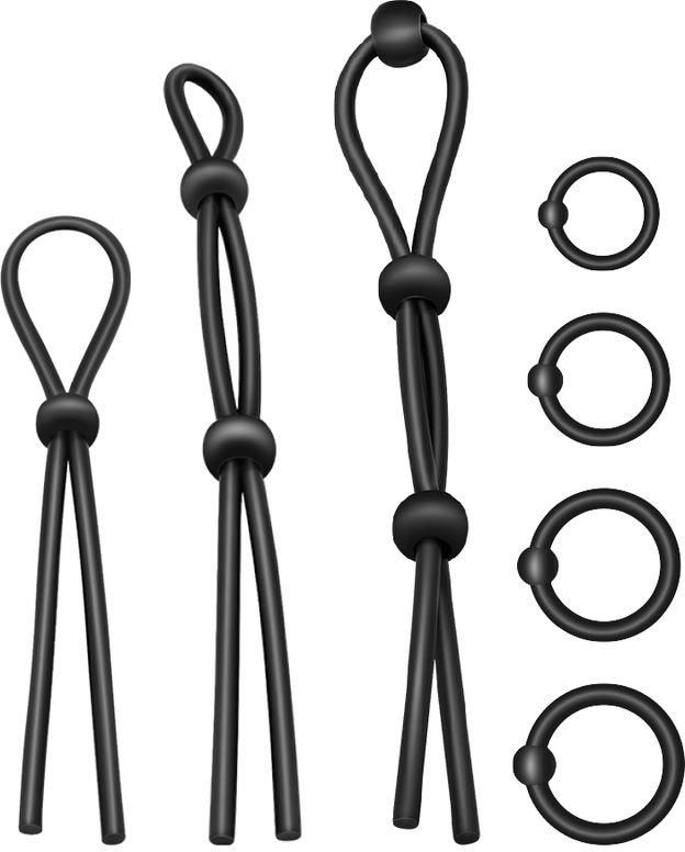 Addicted Toys Zestaw 7 Szt. Elastycznych Silikonowych Pierścieni Na ...