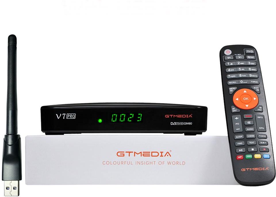 GTMedia V7 PRO Tuner Naziemny DVBT-2 H.265 HEVC, Tuner Satelitarny DVBS ...