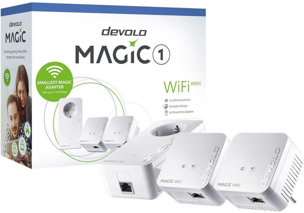 Devolo Zestaw sieciowy powerline WLAN Magic 1 WiFi mini Multiroom Kit ...