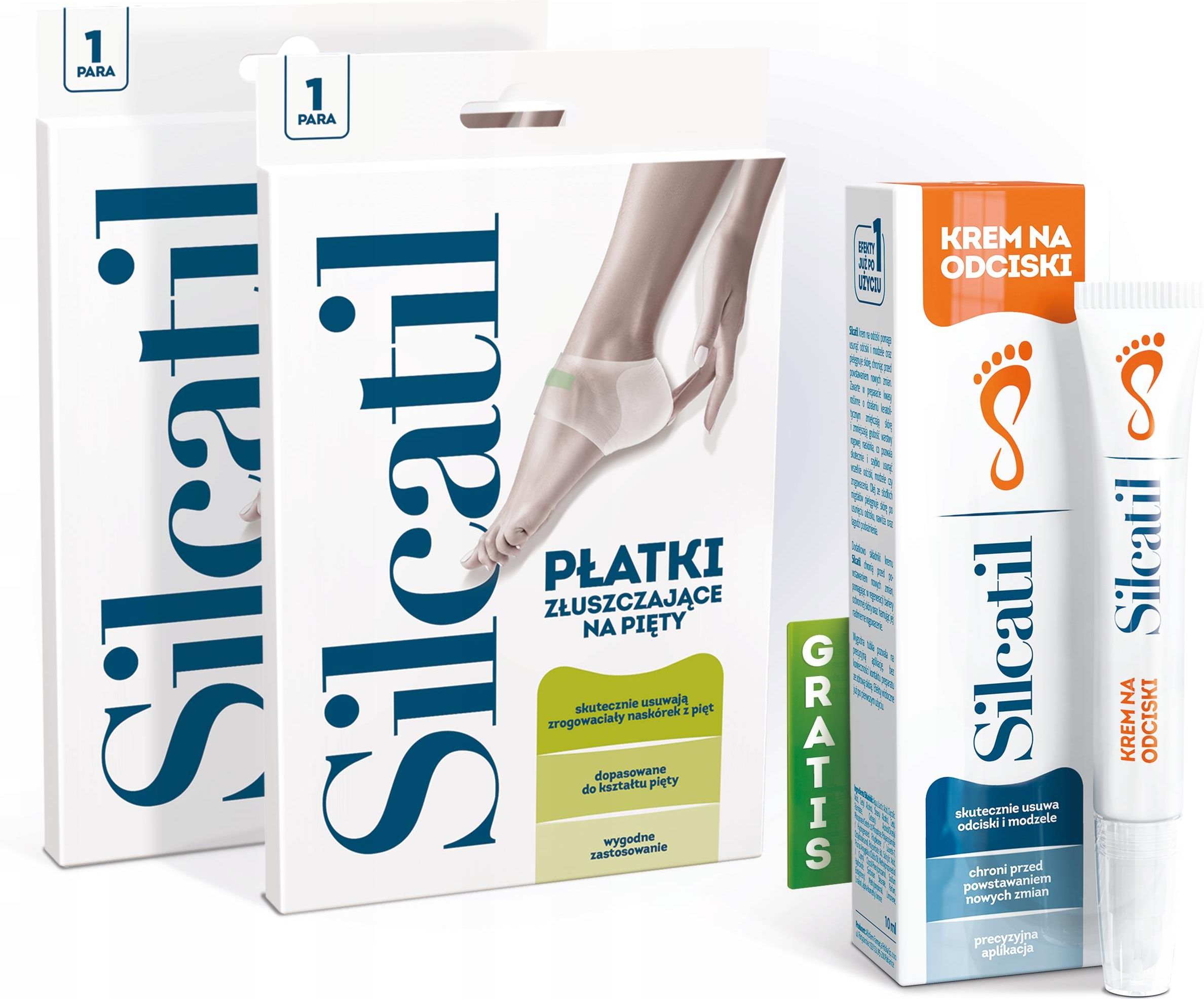 Silcatil 2x Płatki Złuszczające Pięty + Krem 10 ml - Opinie i ceny na ...