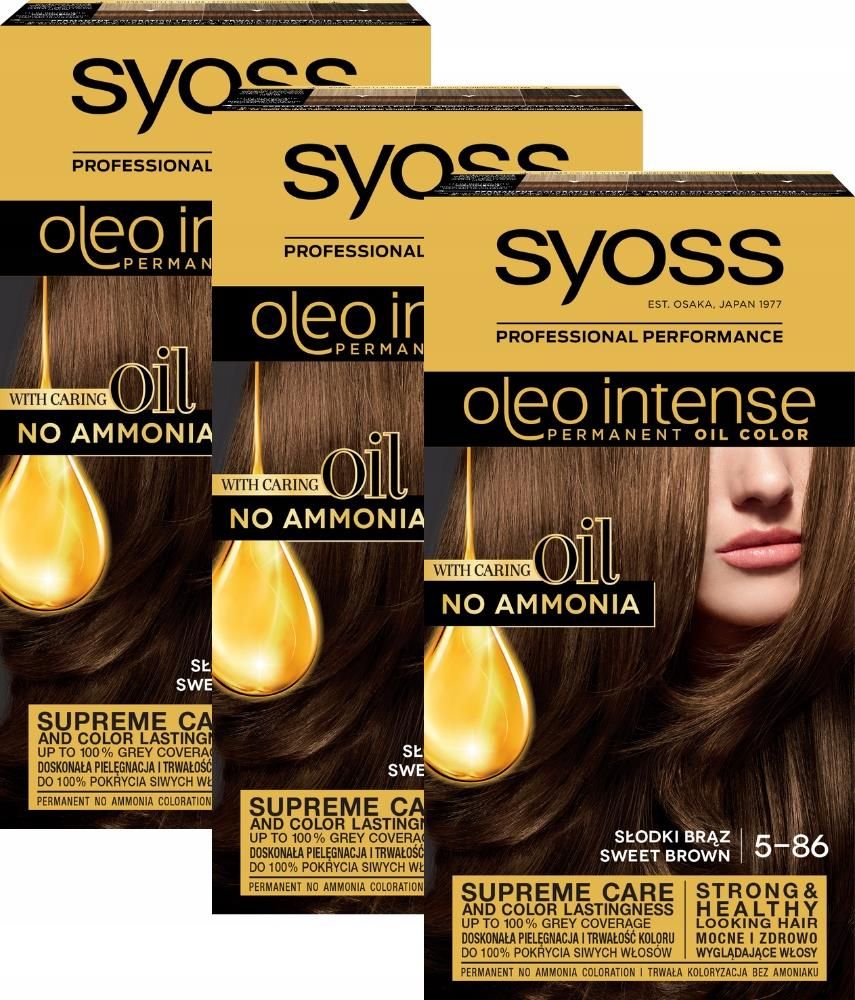 Syoss 3X Farba Do Włosów Słodki Brąz Bez Amoniaku - Opinie i ceny na ...
