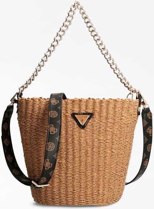 Guess Mini Torba Typu Worek Z Rafii Model Lilica - Ceny i opinie - Ceneo.pl