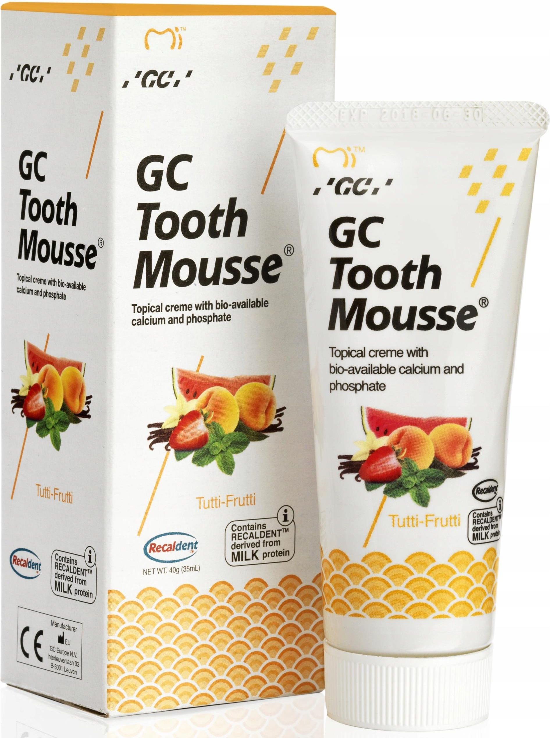 Gc Pasta Tooth Mousse 35Ml Tutti-Frutti Fv - ceny i opinie - Ceneo.pl