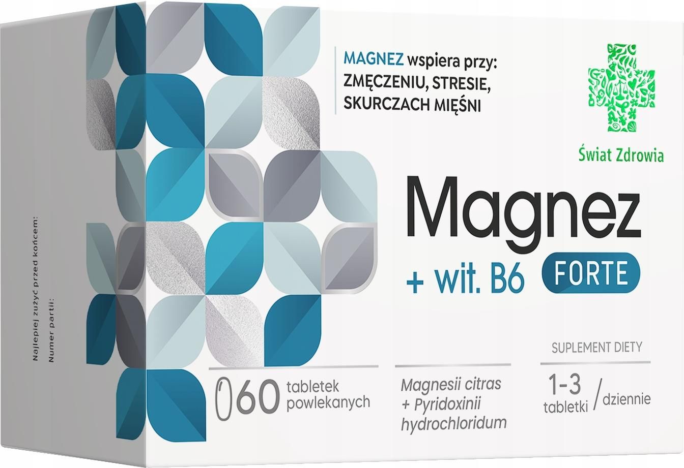 Synoptis Pharma Magnez + WIT.B6 Forte 60tabl. - Opinie i ceny na Ceneo.pl