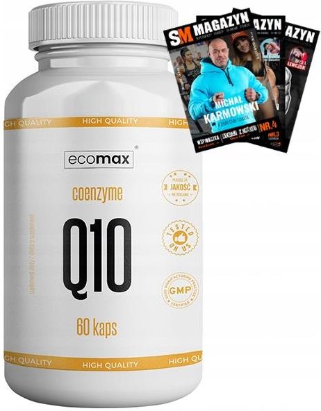 Ecomax Koenzym Q10 Ubichinon Antyoksydant 60 Kaps. - Opinie i ceny na Ceneo.pl