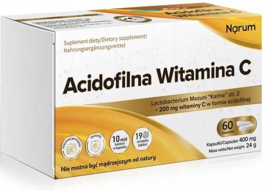 Vitaway Acidofilna Witamina C 400mg 60kaps. - Opinie i ceny na Ceneo.pl
