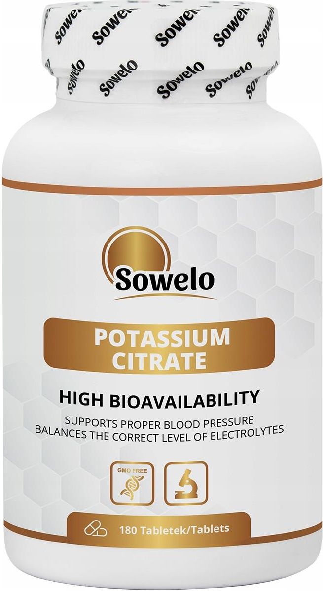 Sowelo Potas Cytrynian Potasu 180tabl. - Opinie i ceny na Ceneo.pl