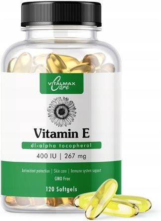 Vitalmax Vitamin E 400IU 120kaps. - Opinie i ceny na Ceneo.pl