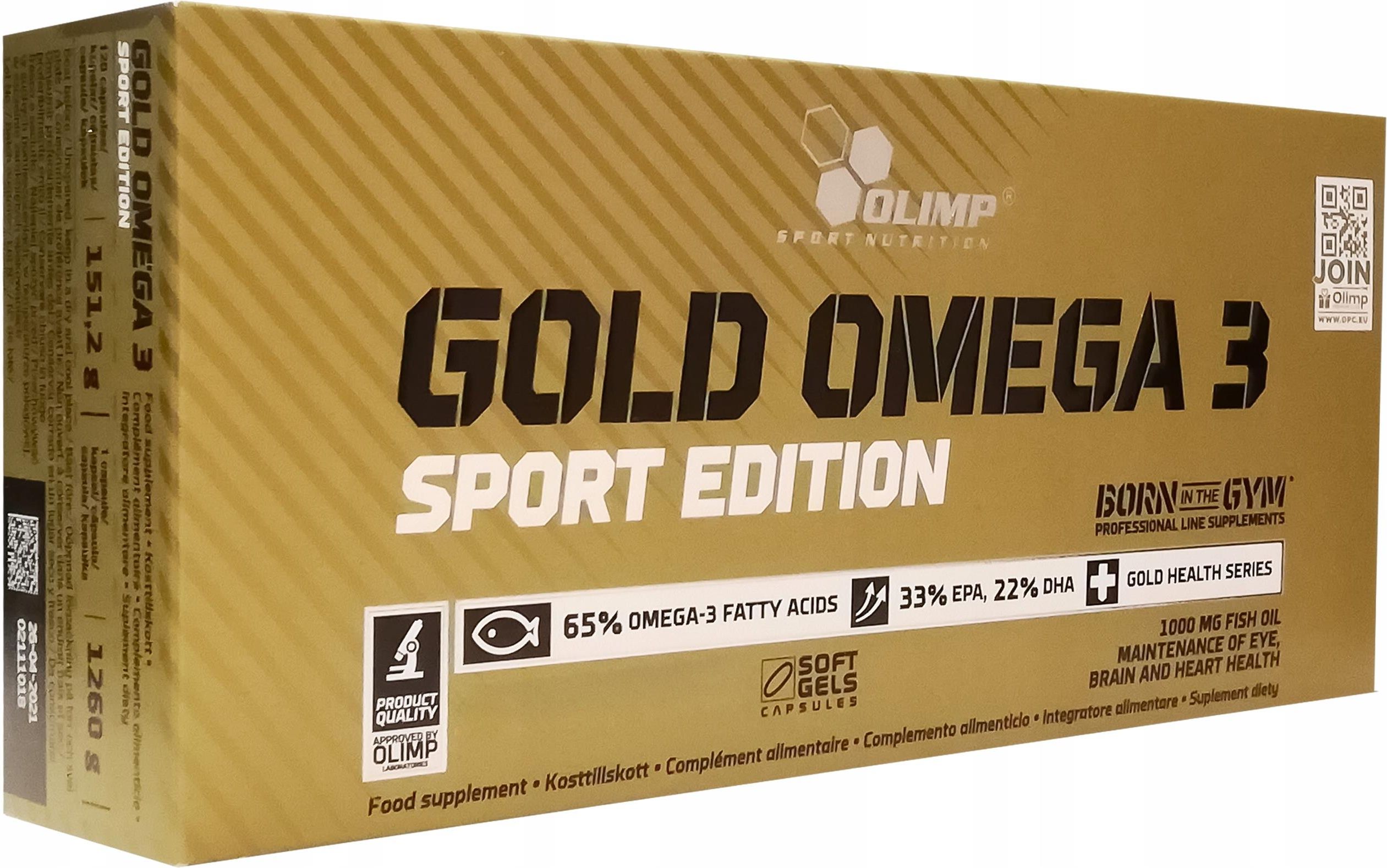 Olimp Gold Omega 3 Sport 30kaps. - Opinie i ceny na Ceneo.pl