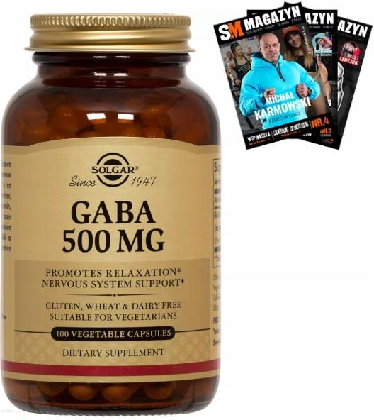 Solgar Gaba 500 Mg 50 kaps. - Opinie i ceny na Ceneo.pl
